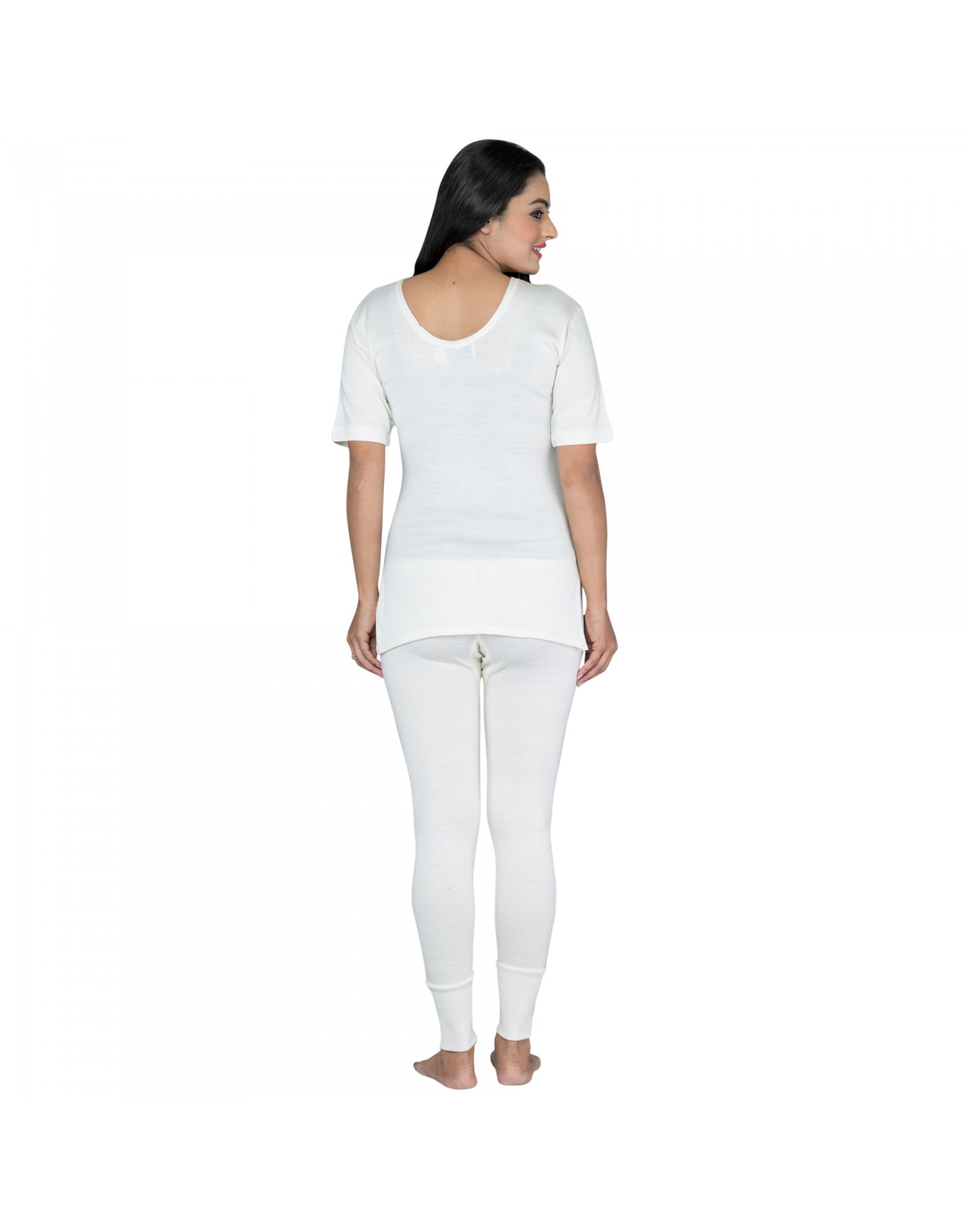Shop Women Inner Vest HS Combo Woolblend Thermal Cream at Woollen Wear